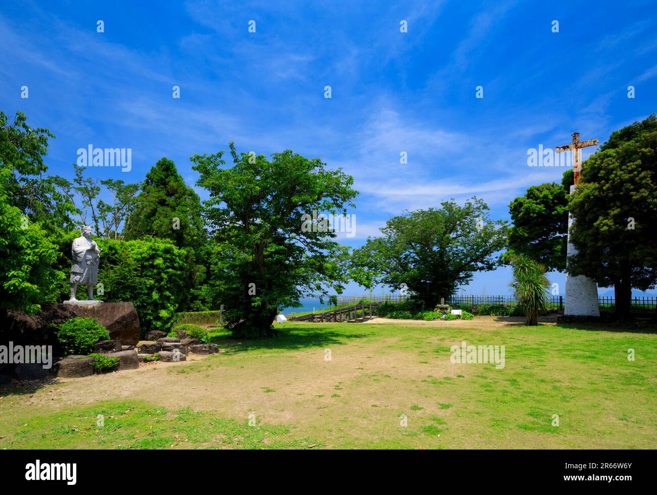 Statue of Shiro Amakusa at Harajuku Castle Ruins Stock Photo - Alamy