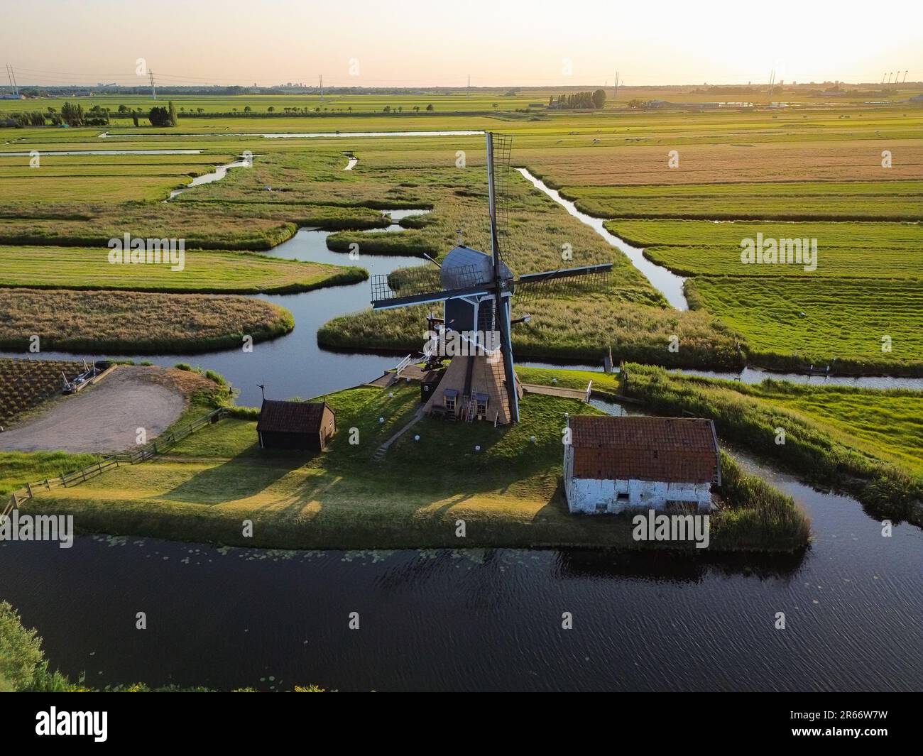 Polder aerial hi-res stock photography and images - Alamy