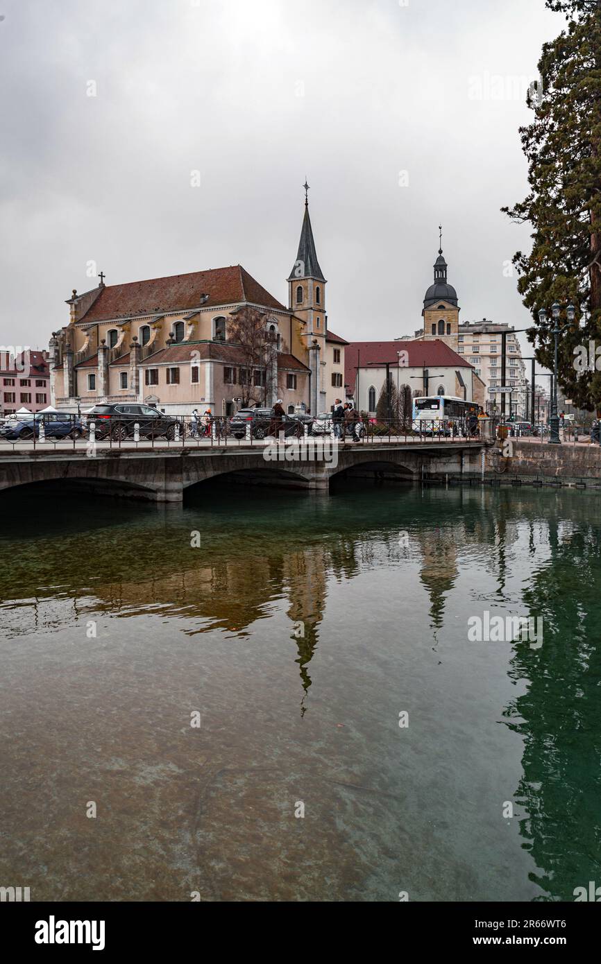 Annecy, France - January 29, 2022: The Church of Saint-Francois, known ...