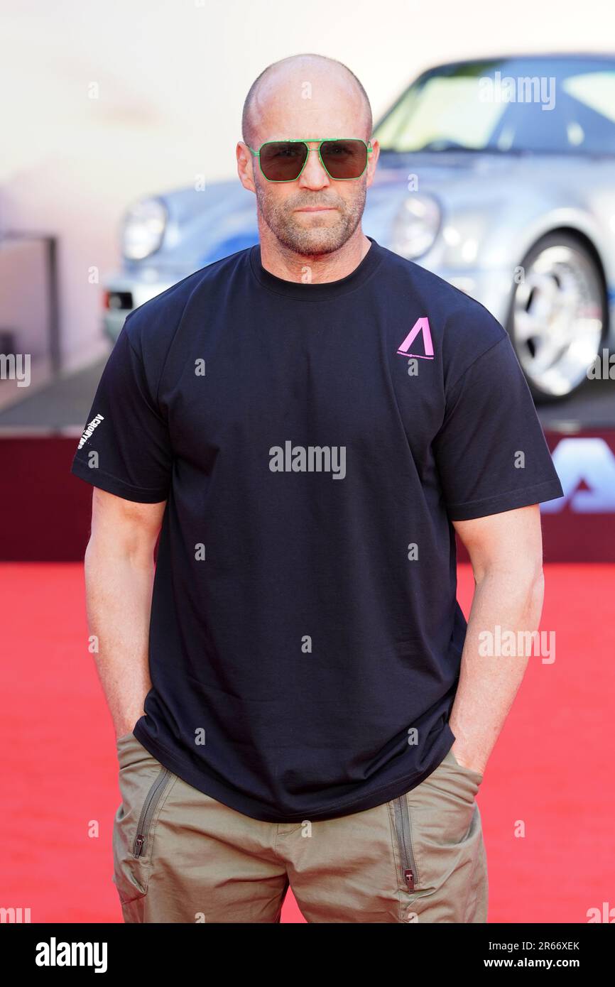 Jason Statham attends the premiere of Transformers: Rise Of The Beasts ...