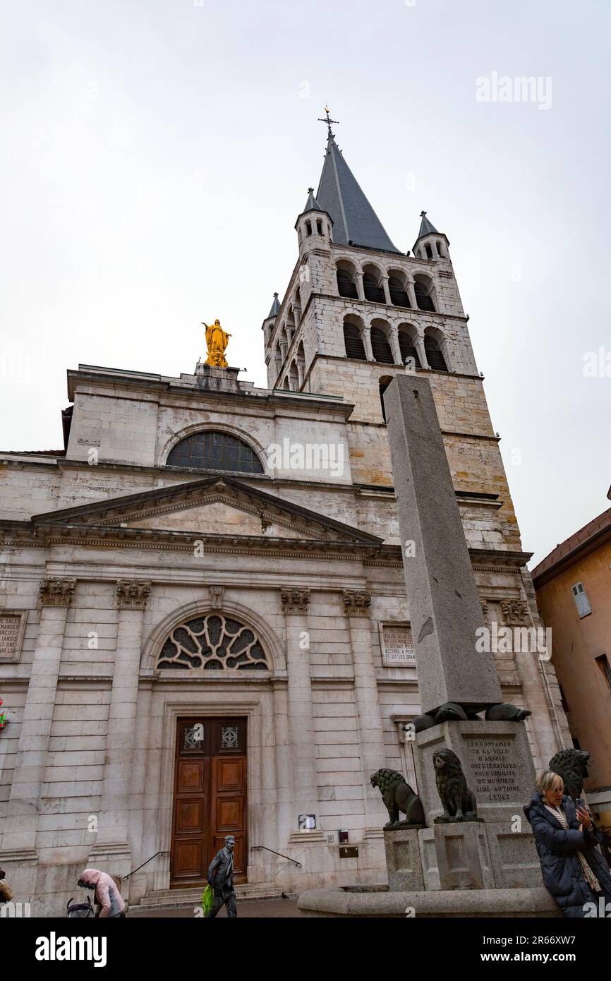 Annecy, France - January 29, 2022: The Notre-Dame-de-Liesse church is a ...