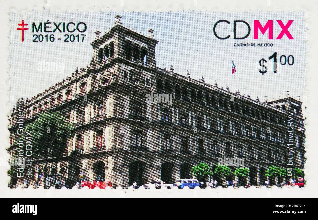 MOSCOW, RUSSIA - JUNE 3 2023: Postage stamp printed in Mexico shows ...