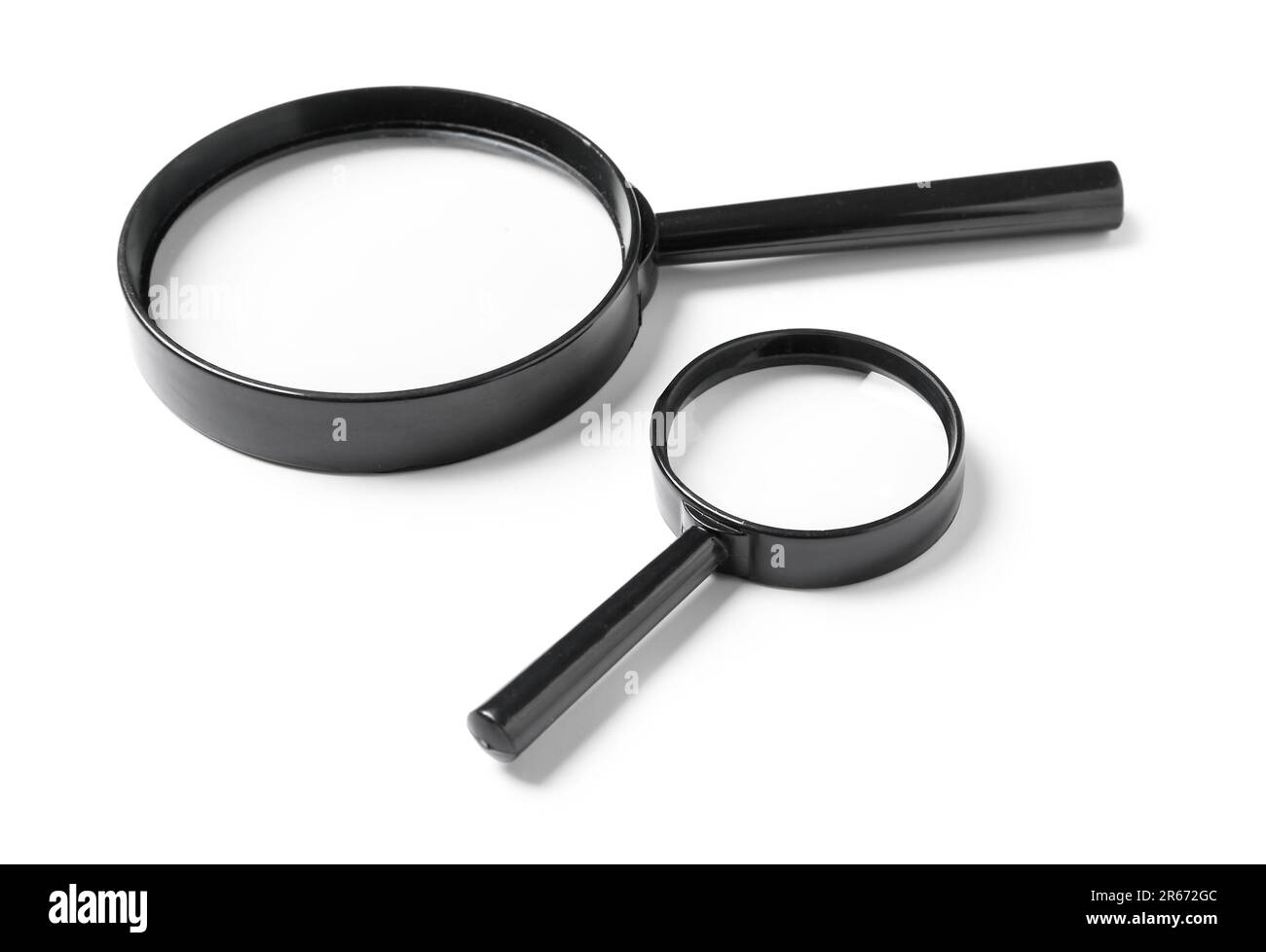 Magnifiers isolated on white background Stock Photo - Alamy
