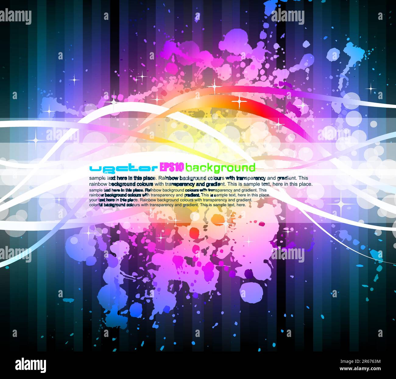 Colorful Rainbow Abstract Background for Modern Flyers Stock Vector ...