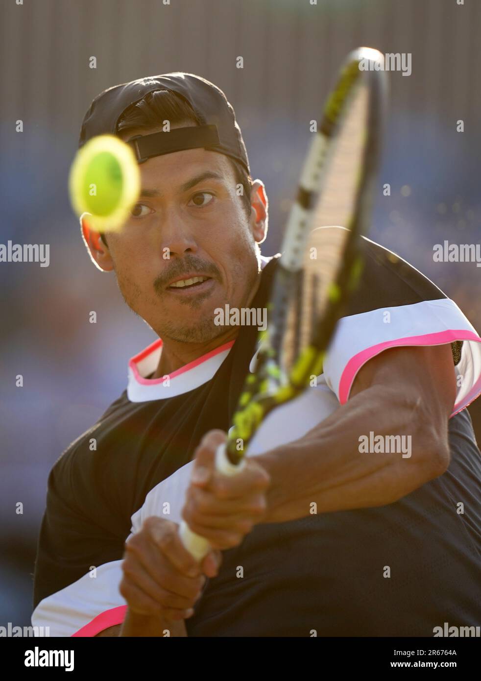 Jason Kubler in action during their match against Ryan Peniston (not ...