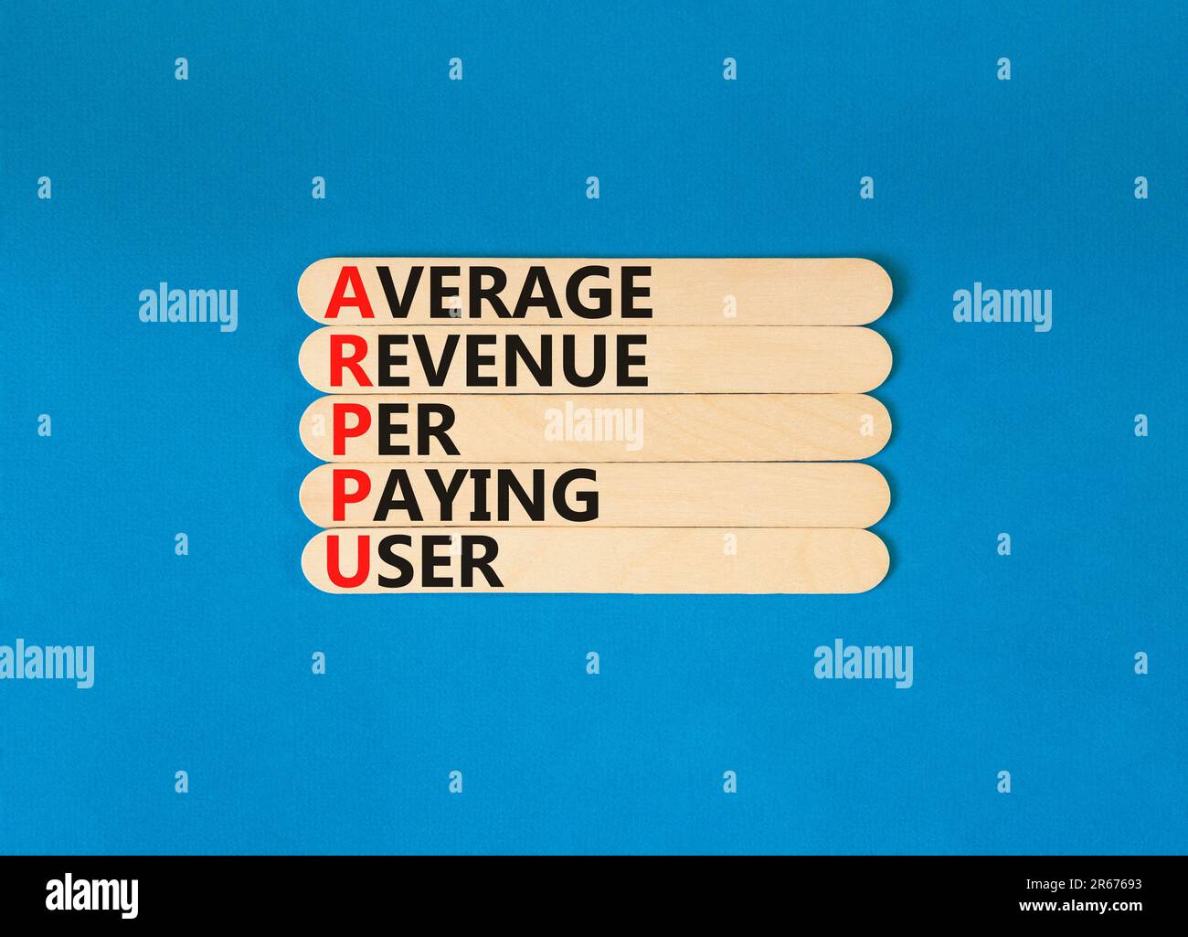 ARPPU average revenue per paying user symbol. Concept words ARPPU ...