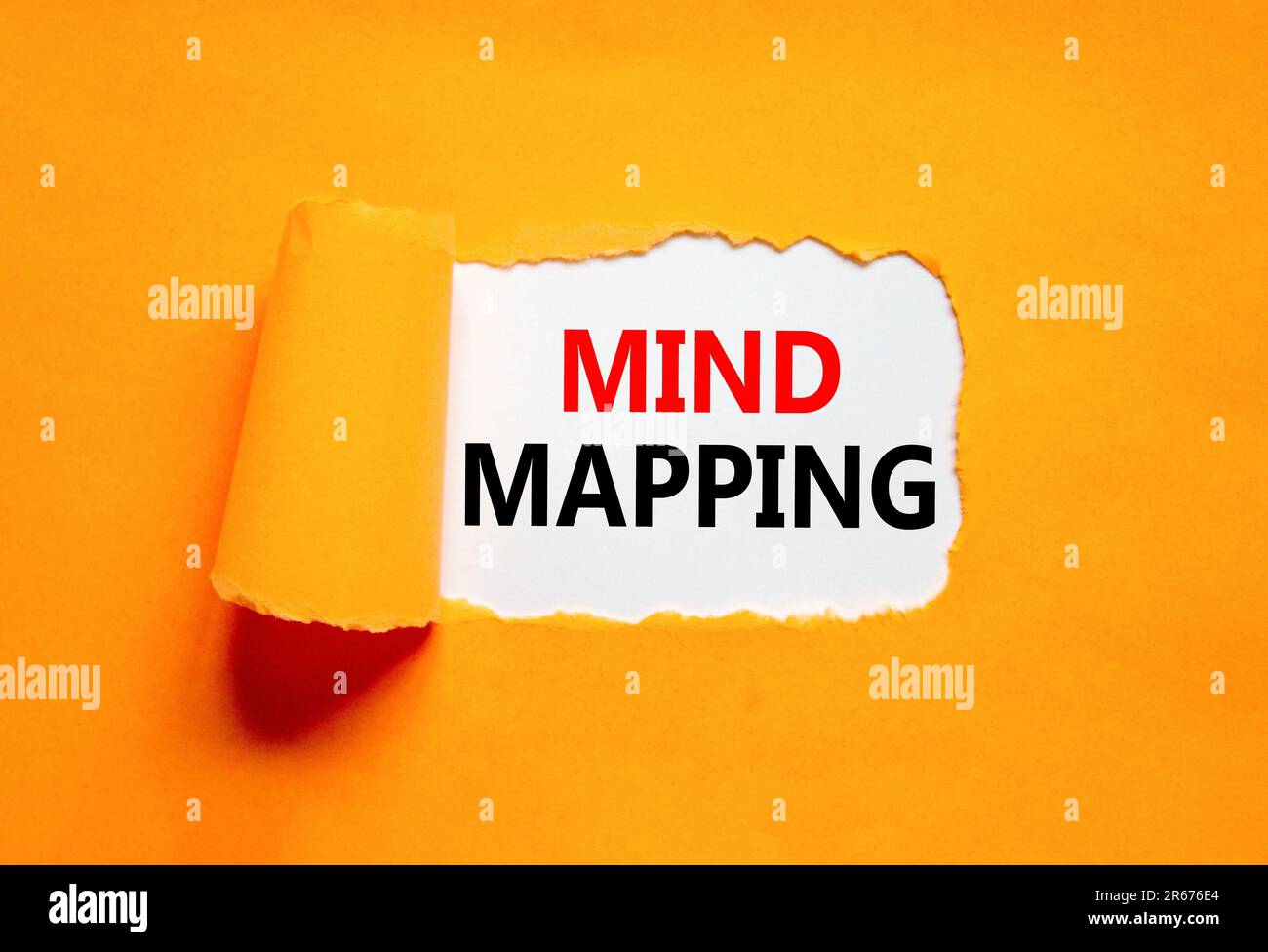 Mind mapping symbol. Concept words Mind mapping on beautiful white ...