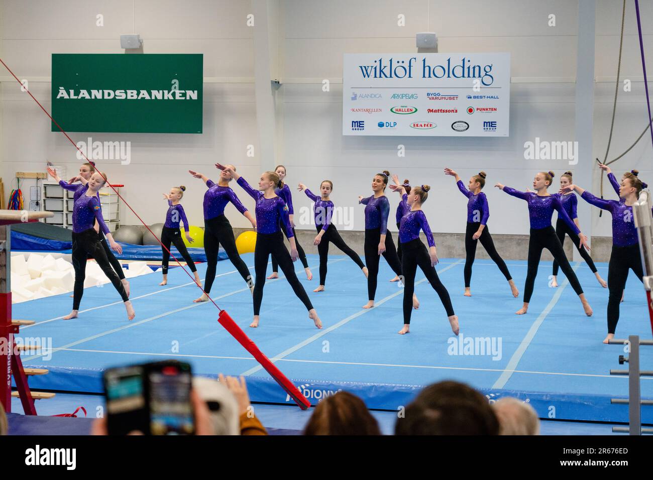 Team Gym Floor group gymnastics routine at the Opening of the new ...