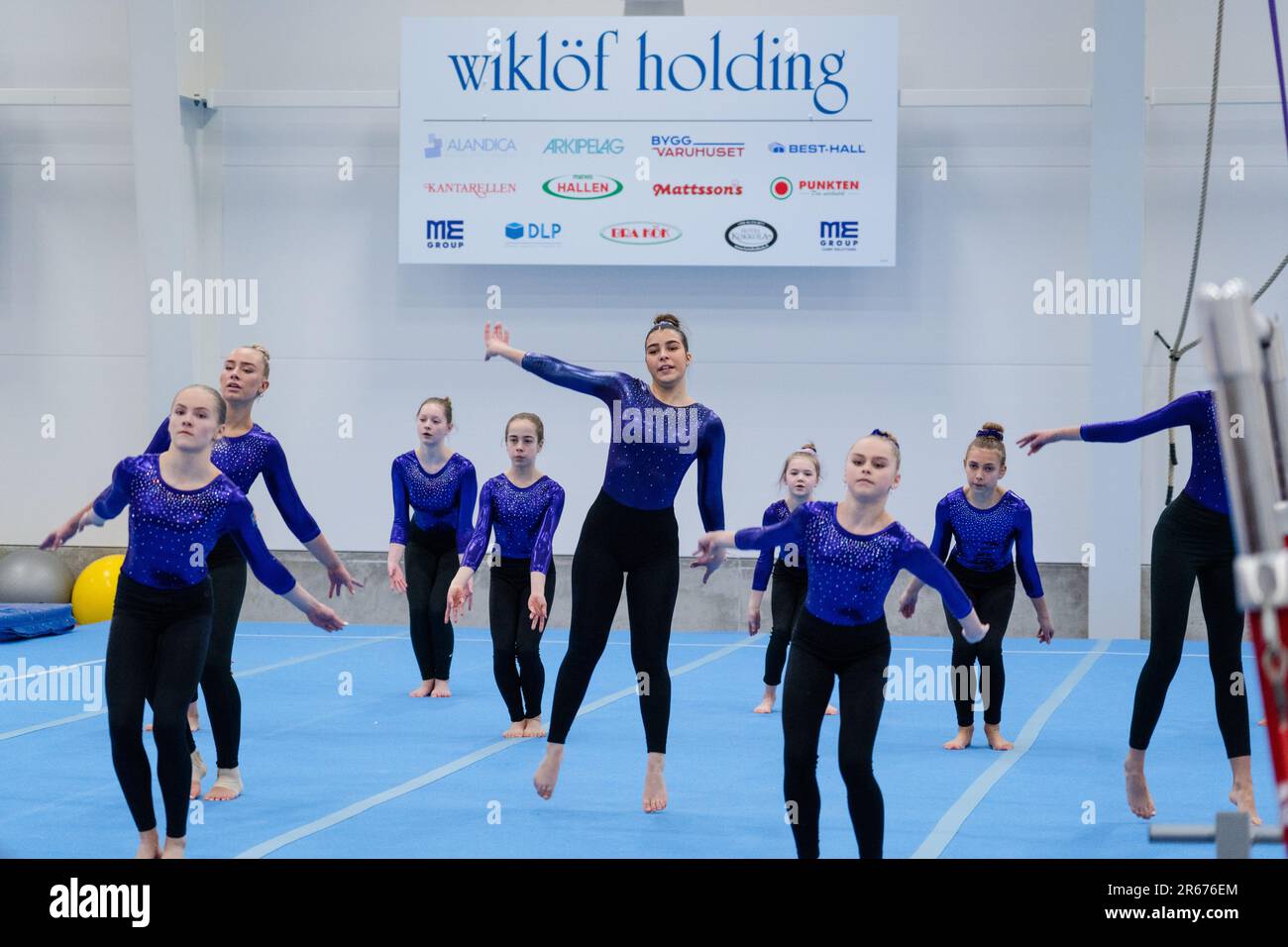 Team Gym Floor group gymnastics routine at the Opening of the new ...