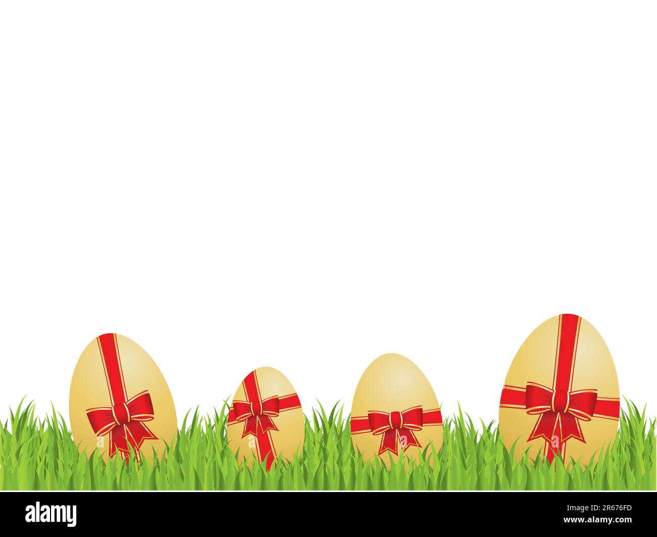 Easter eggs with bows and ribbons. Please check my portfolio for more ...