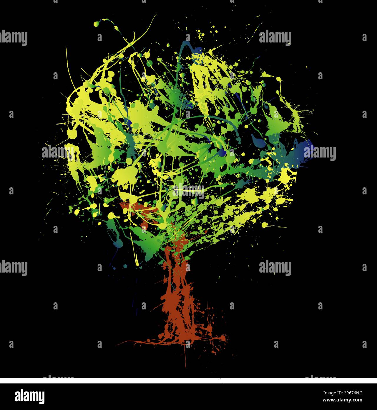 Abstract tree vector illustration Stock Vector Image & Art - Alamy