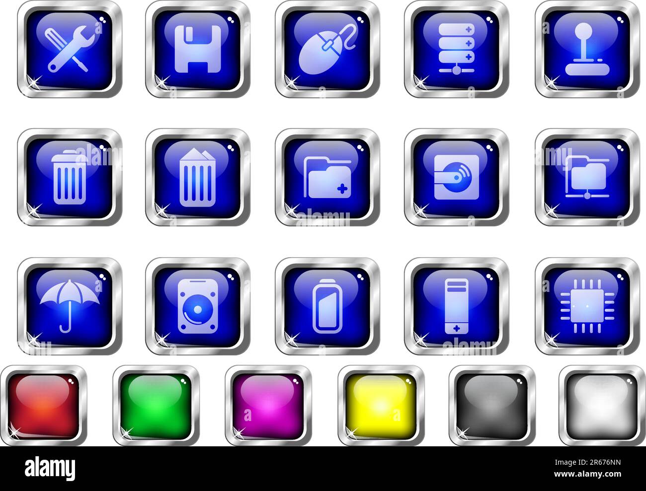 Dustbin computer Stock Vector Images - Alamy