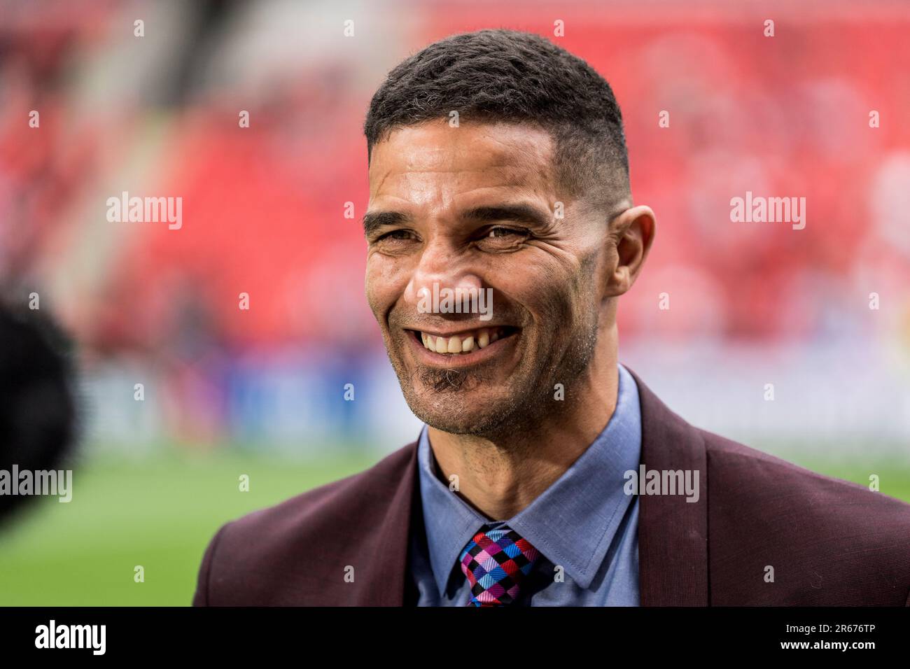 Prague, Czech Republic. 07th June, 2023. Former footballer David James ...