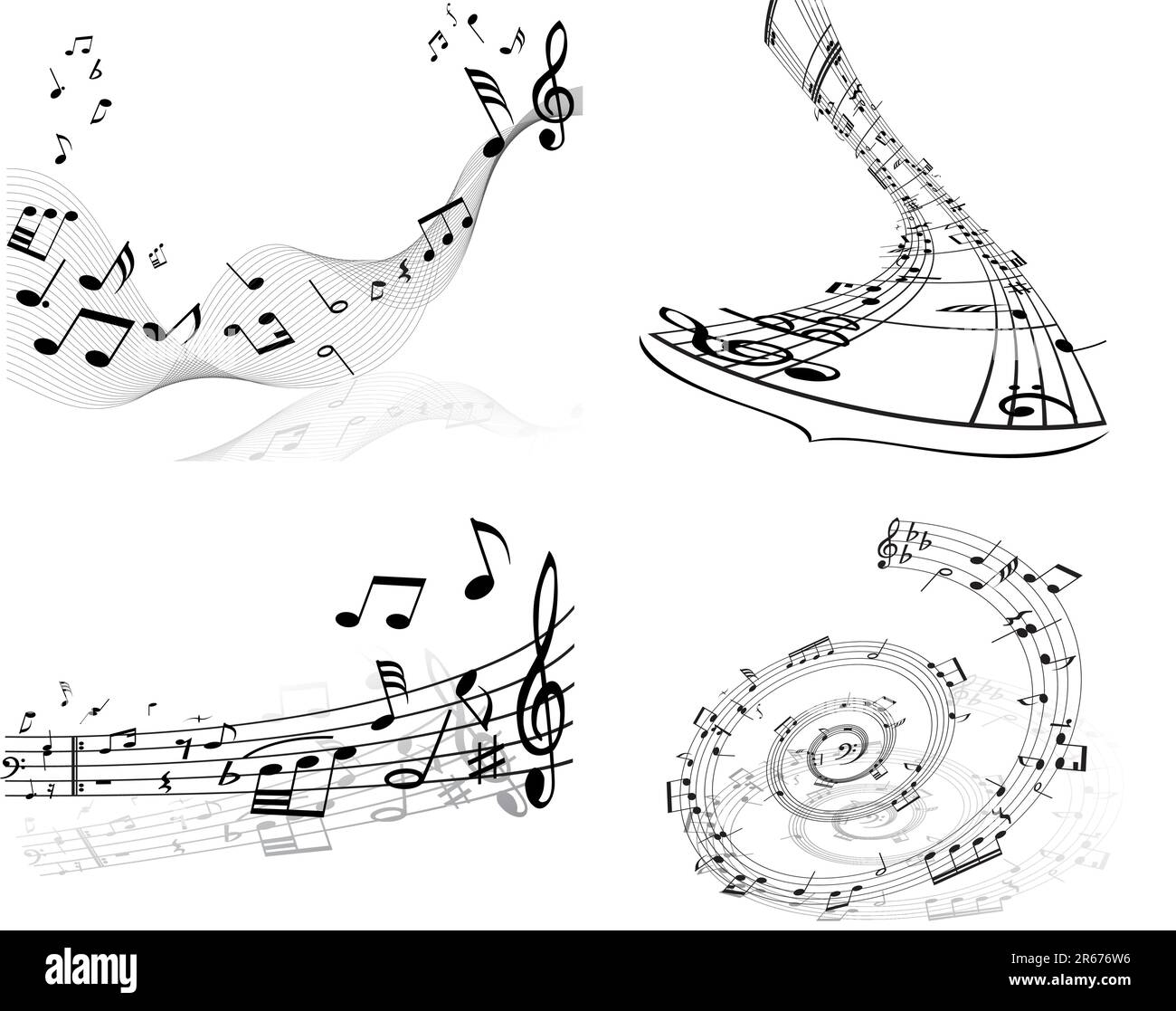Musical staff logo hi-res stock photography and images - Alamy