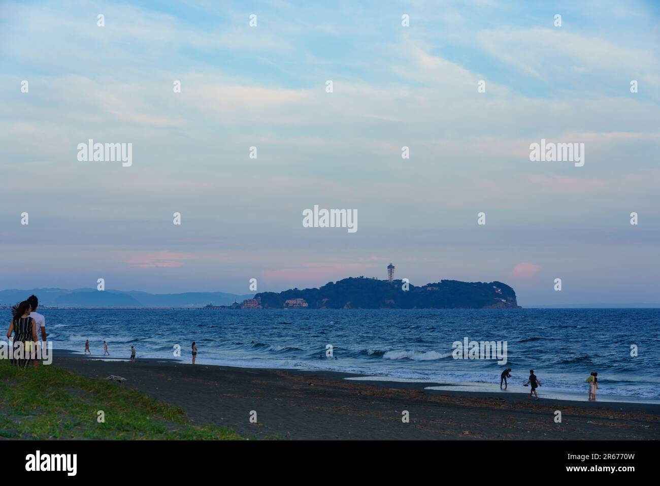 Enoshima island lighthouse sunset hi-res stock photography and images ...
