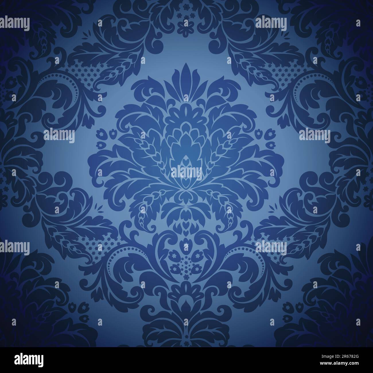 Damask seamless floral background pattern. Vector illustration Stock ...