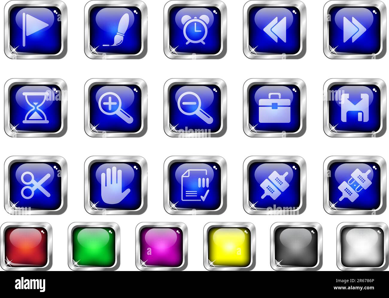 Toolbar and Interface icons Stock Vector Image & Art - Alamy