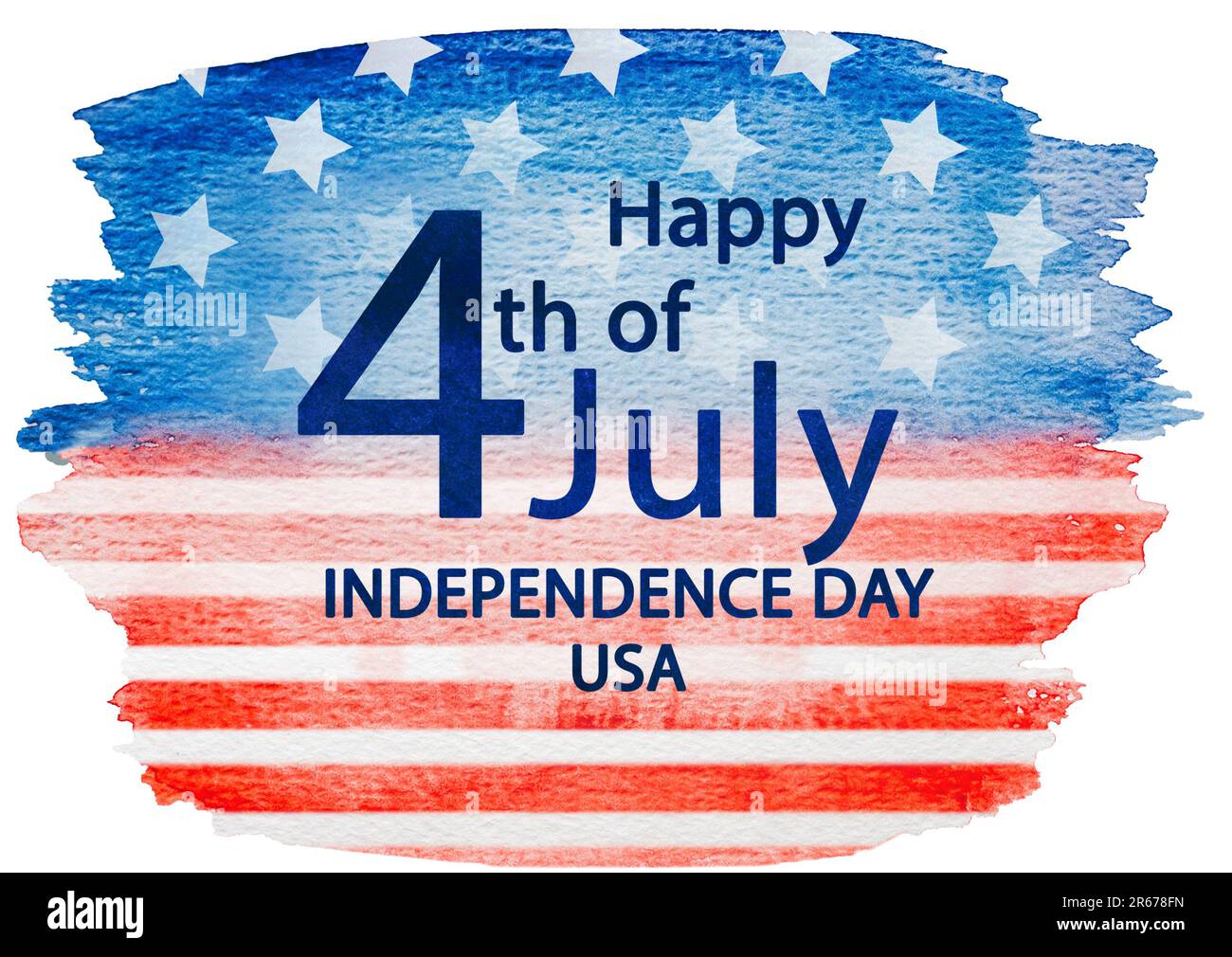 Independence Day. Beautiful drawing of the American Flag Stock Photo ...