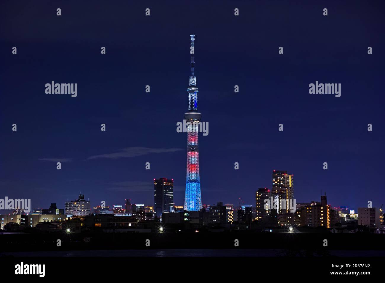 Tokyo Sky Tree at night Stock Photo - Alamy