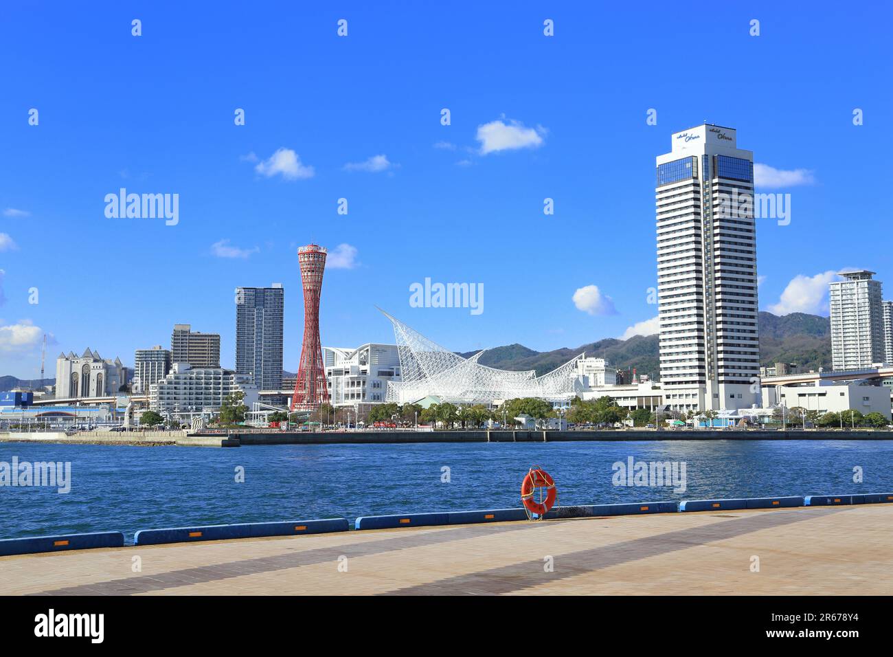 Kobe Meriken Park and Kobe City Stock Photo - Alamy