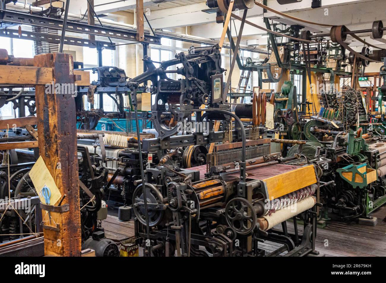 This image depicts a modern industrial machine used to create cone ...
