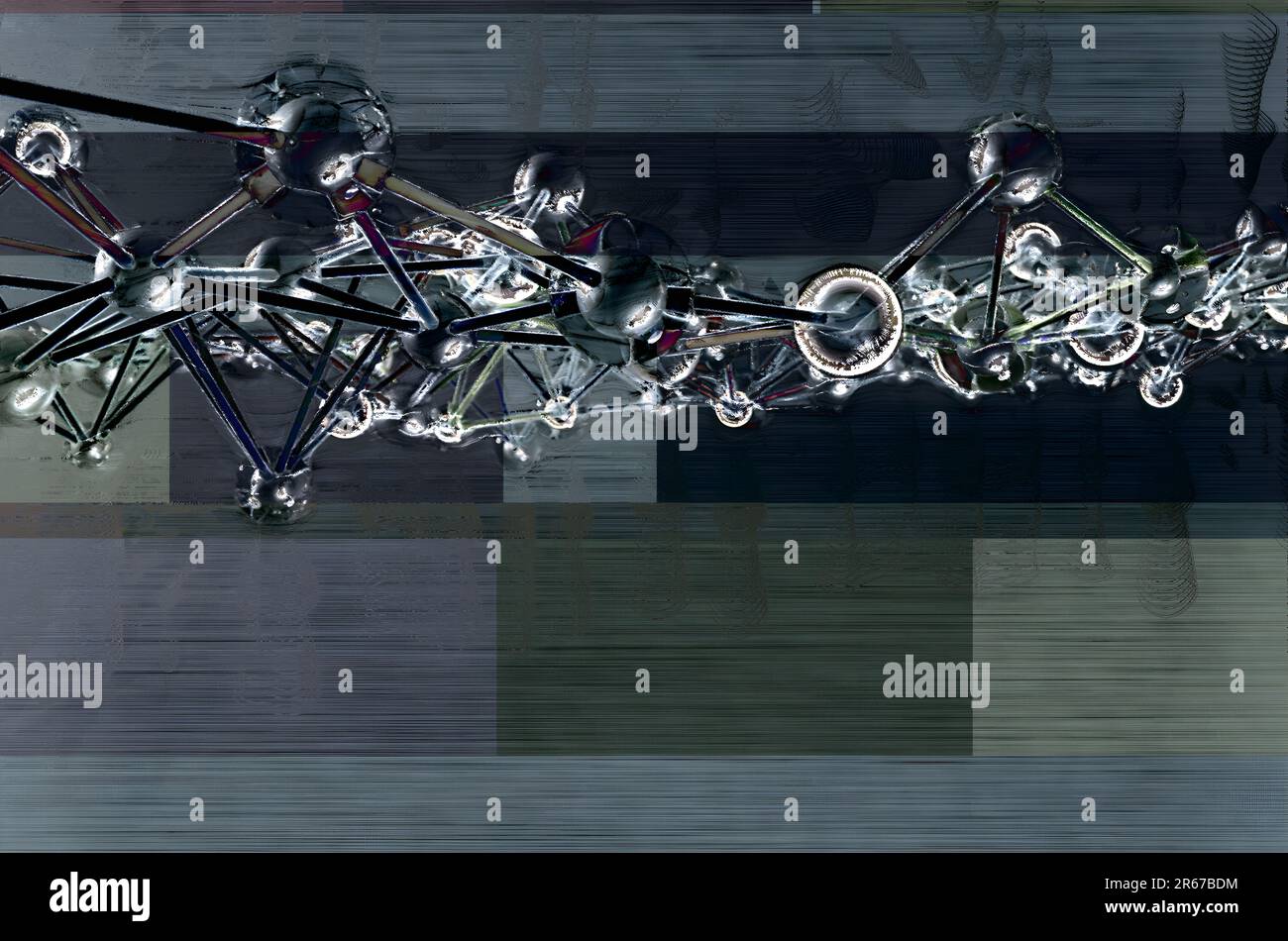 Artwork design of plexus geometyry nodes Stock Photo - Alamy