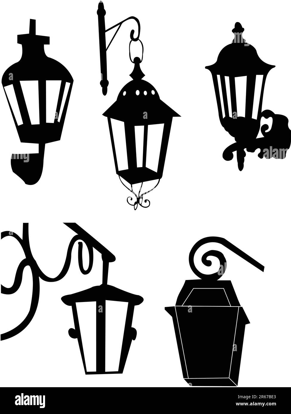 lantern silhouette - vector Stock Vector Image & Art - Alamy