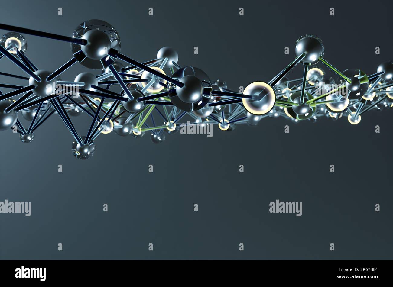 Background artwork plexus with connected spheres Stock Photo - Alamy