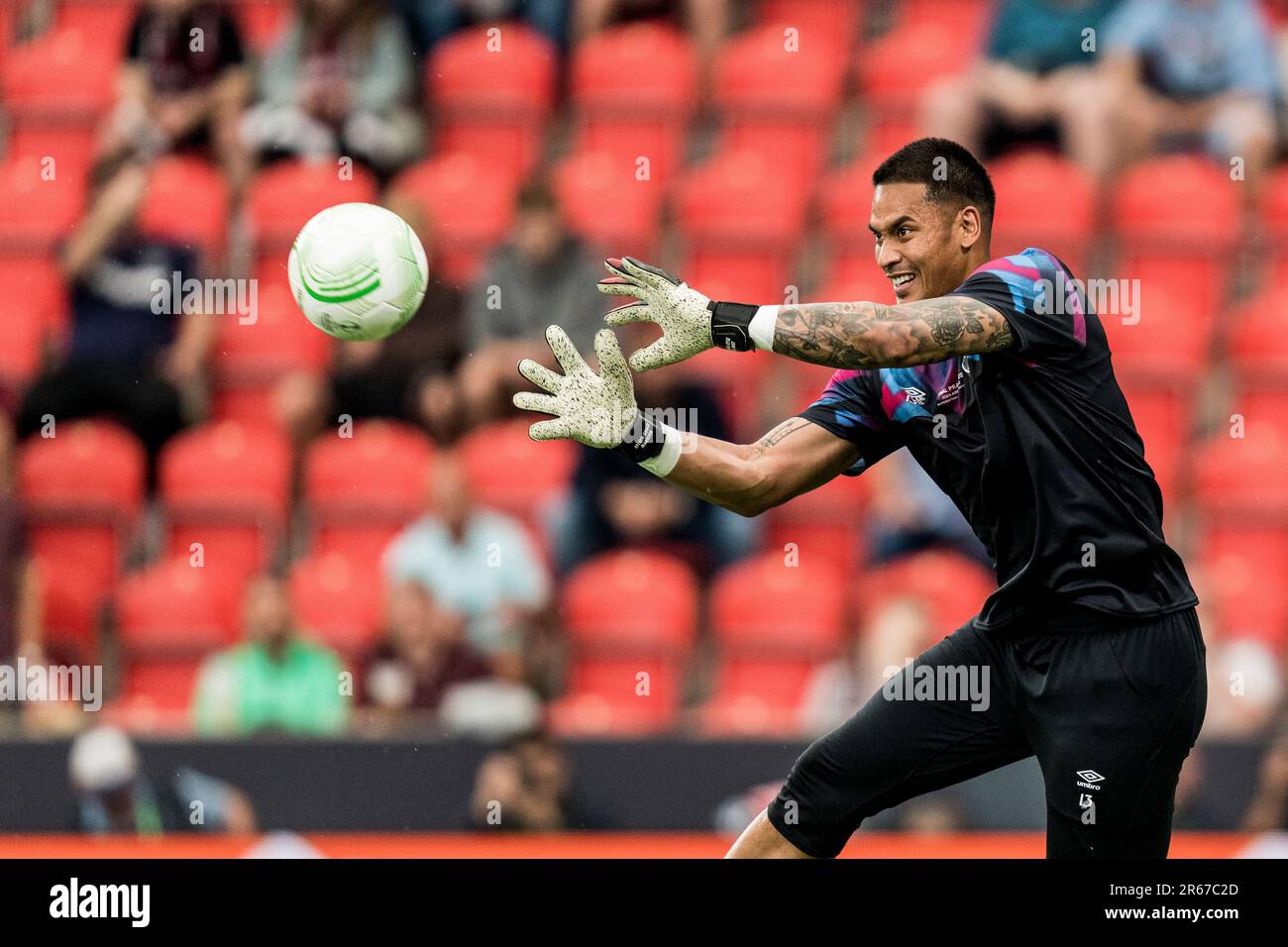 Prague, Czech Republic. 07th June, 2023. Goalkeeper Alphonse Areola (13 ...