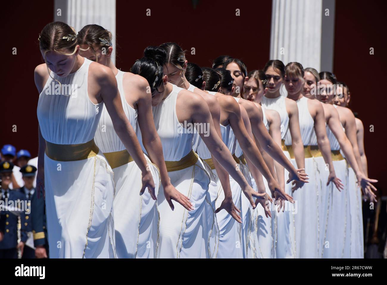 Athens, Greece. 7th June, 2023. Actresses dressed as ancient ...