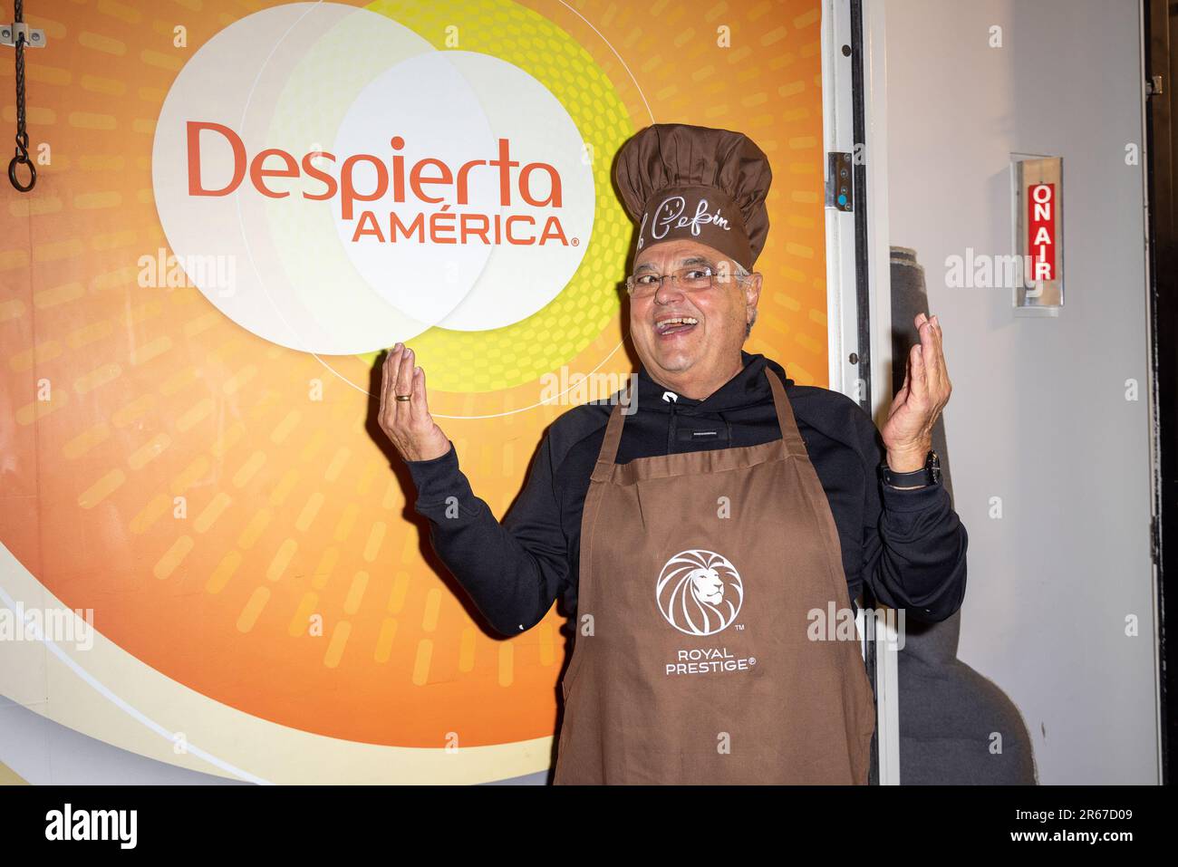 DORAL, FLORIDA - JUNE 7: Chef Pepin is seen during Univision “Despierta ...