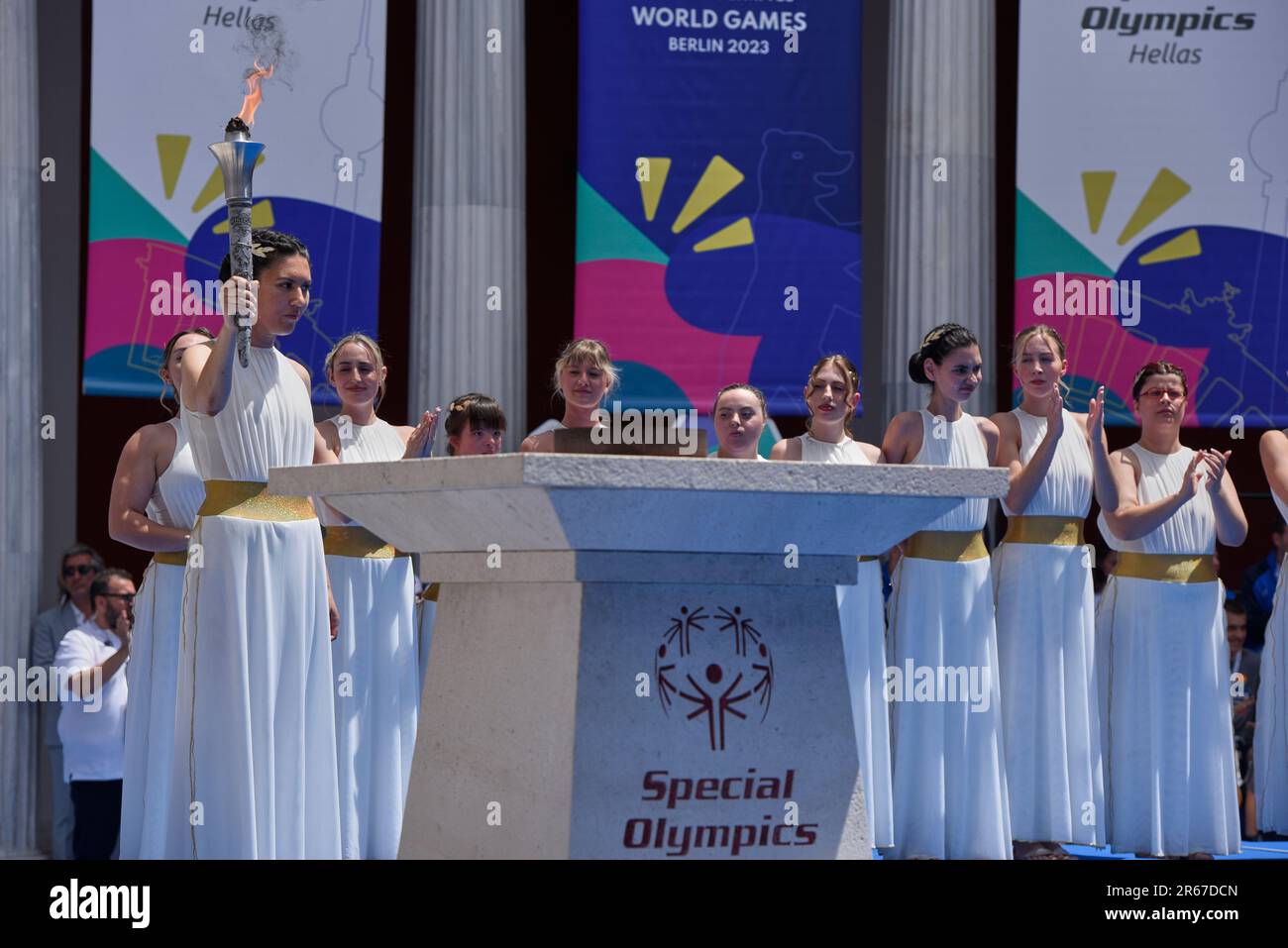 Athens, Greece. 7th June, 2023. Actresses dressed as ancient ...