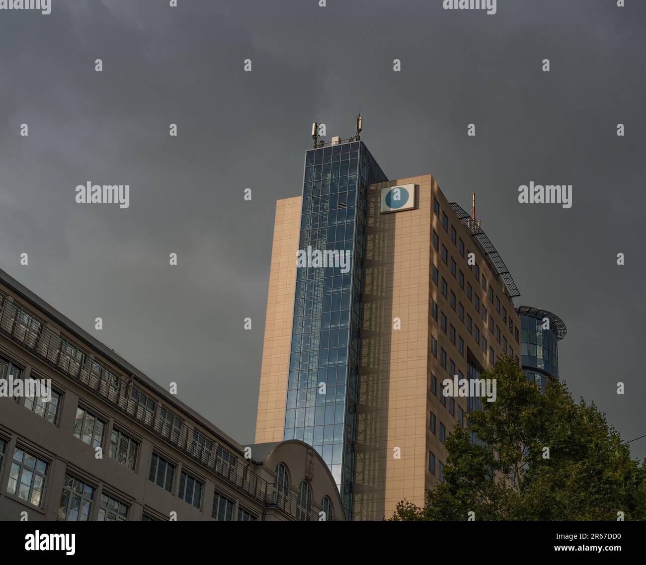Big commercial building in Jena germany with dramatic sky Stock Photo ...