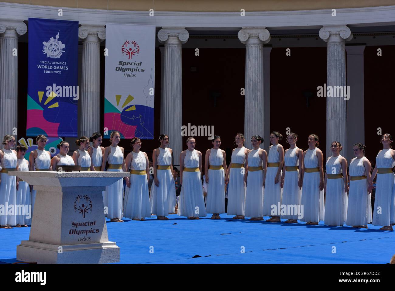 Athens, Greece. 7th June, 2023. Actresses dressed as ancient ...