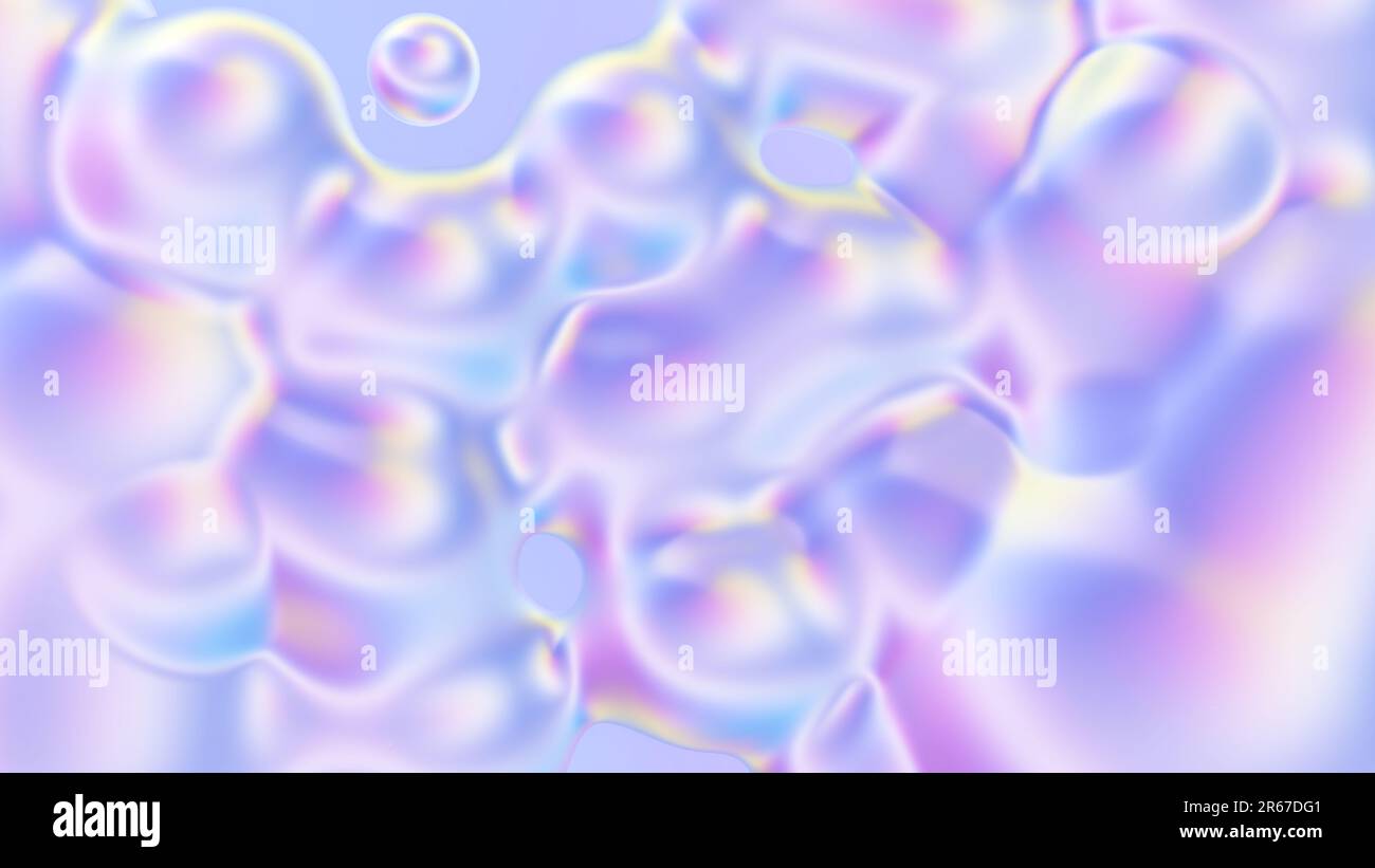 Holographic abstract background, 3D rendering, dreamy lighting, pastel ...