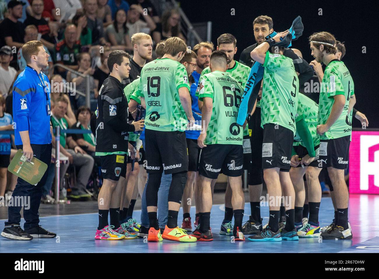 Berlin, Germany. 07th June, 2023. Handball: Bundesliga, Füchse Berlin ...