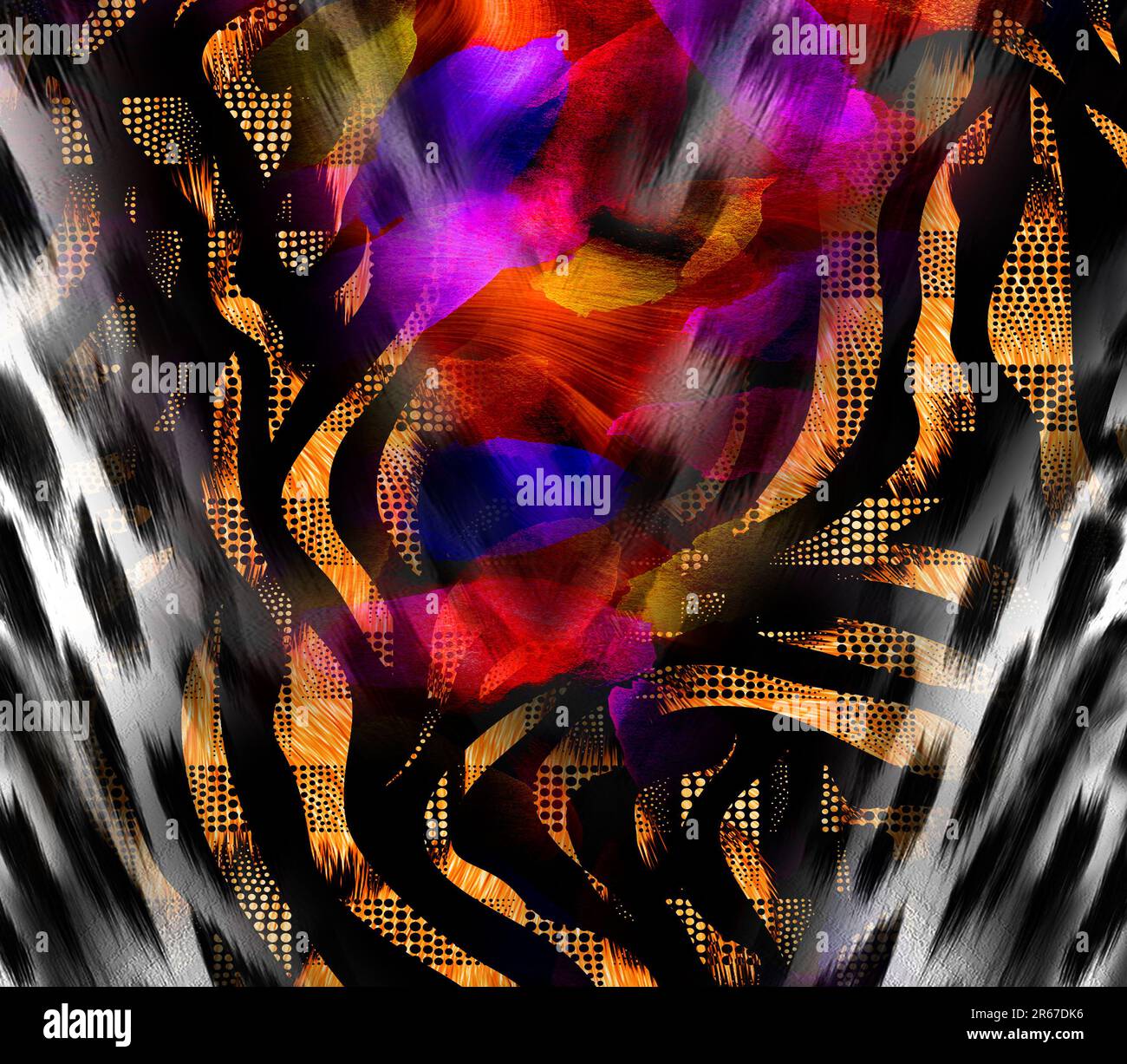 Print pattern,colorful modern patterns.Fashion,textile,fabric design ...