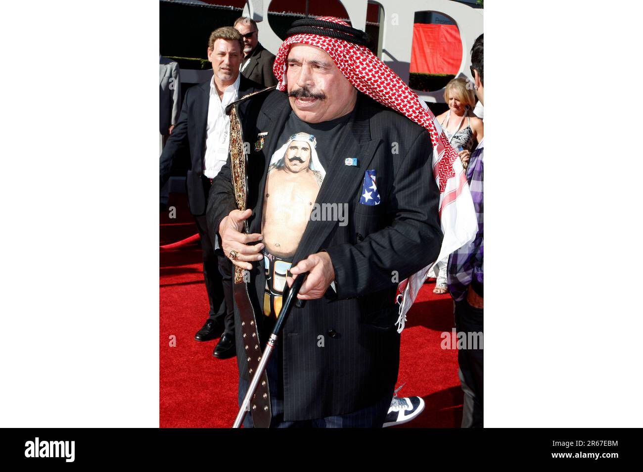 FILE - The Iron Sheik arrives at the ESPY Awards in Los Angeles on July ...