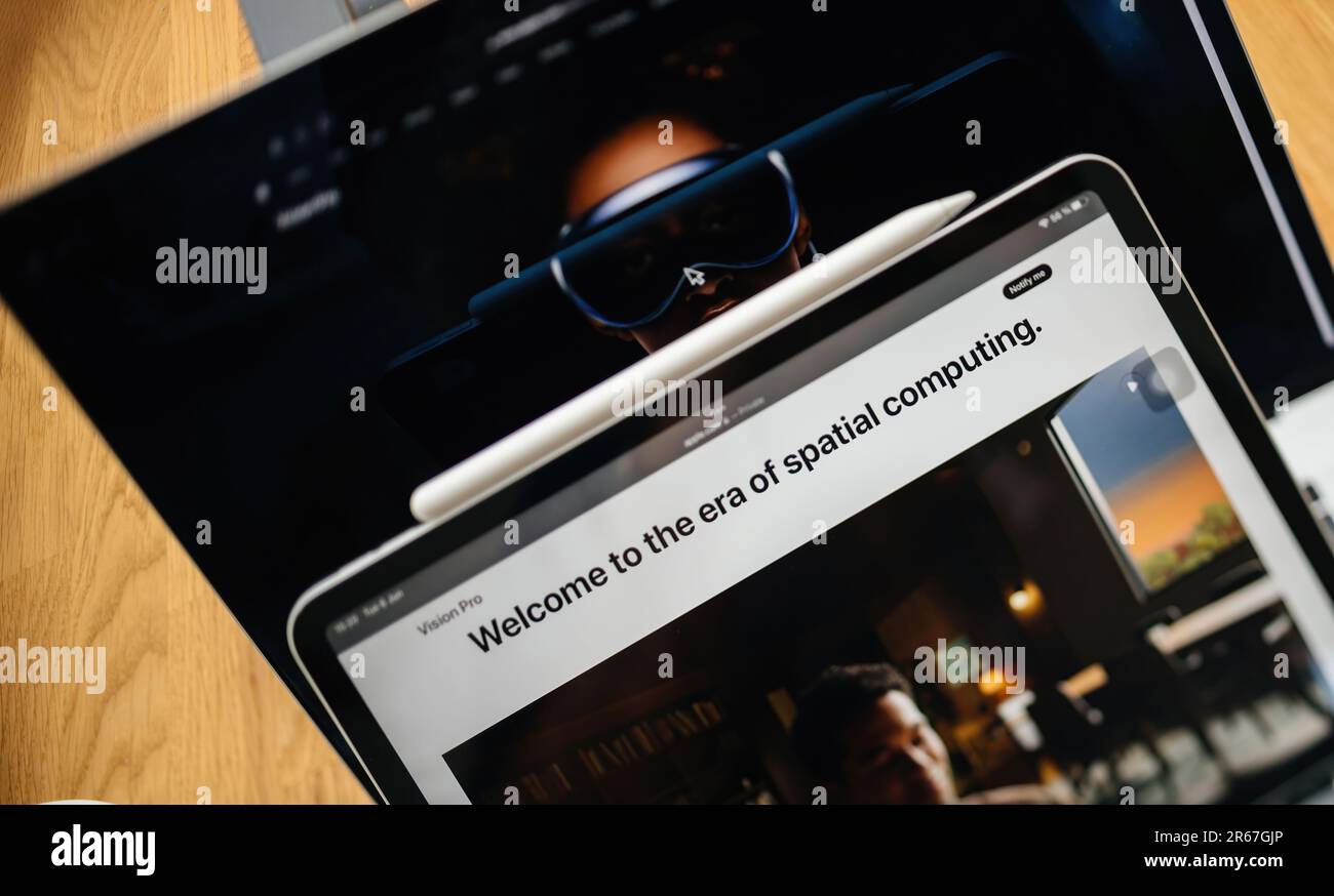 Welcome to the era of spatial computing hi-res stock photography and ...