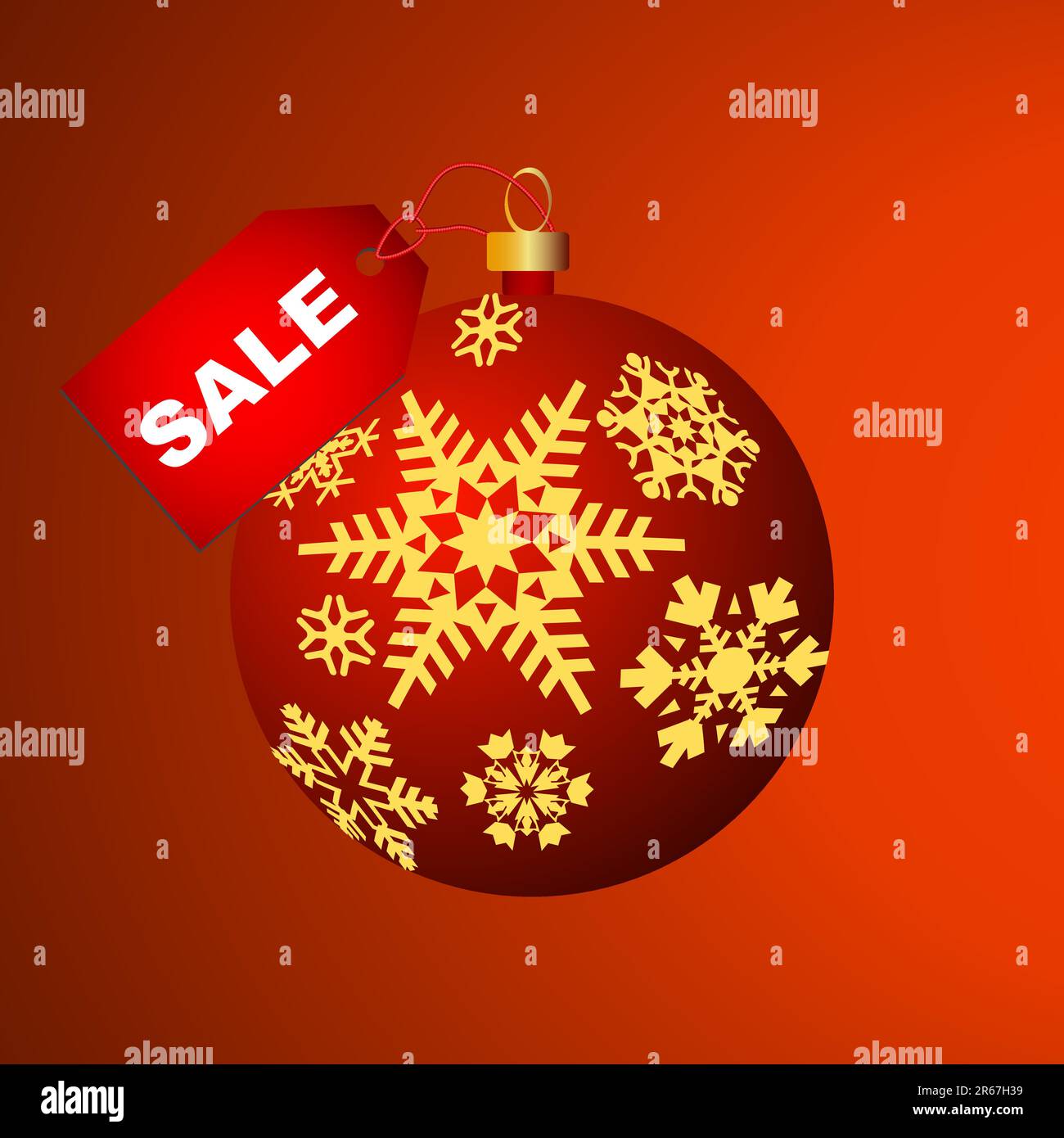 Christmas bulb with snowflakes vector illustration Stock Vector Image ...