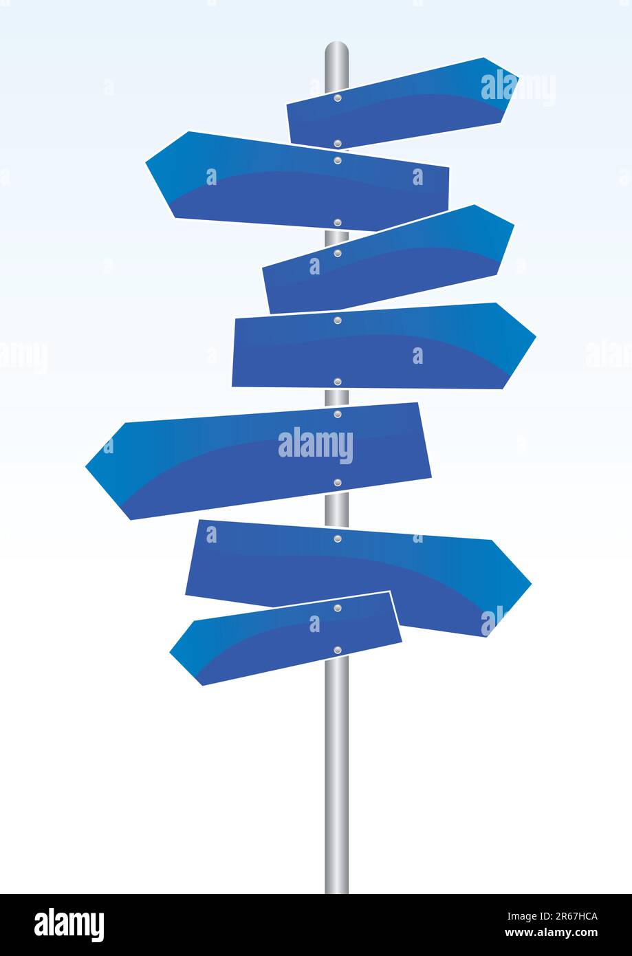 vector illustration of direction signs Stock Vector Image & Art - Alamy