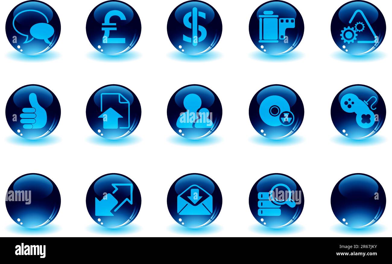 Internet icons Stock Vector Image & Art - Alamy