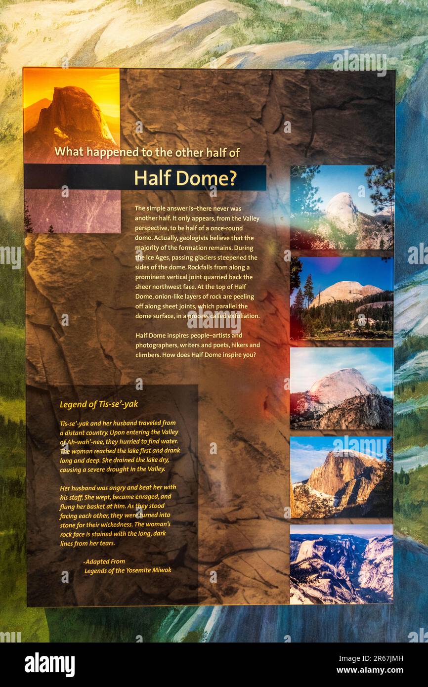 Yosemite national park interpretive sign hi-res stock photography and ...
