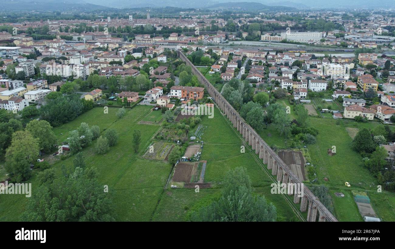 Aqueduct of Nottolini, built 1823-1851 to supply water to the city of ...