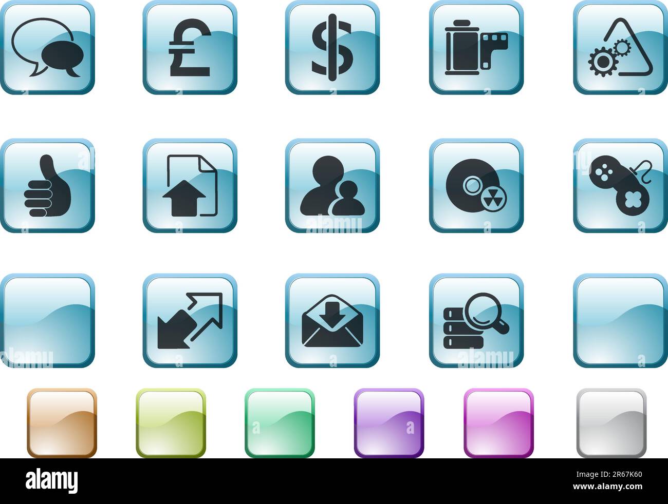 Internet icons Stock Vector Image & Art - Alamy