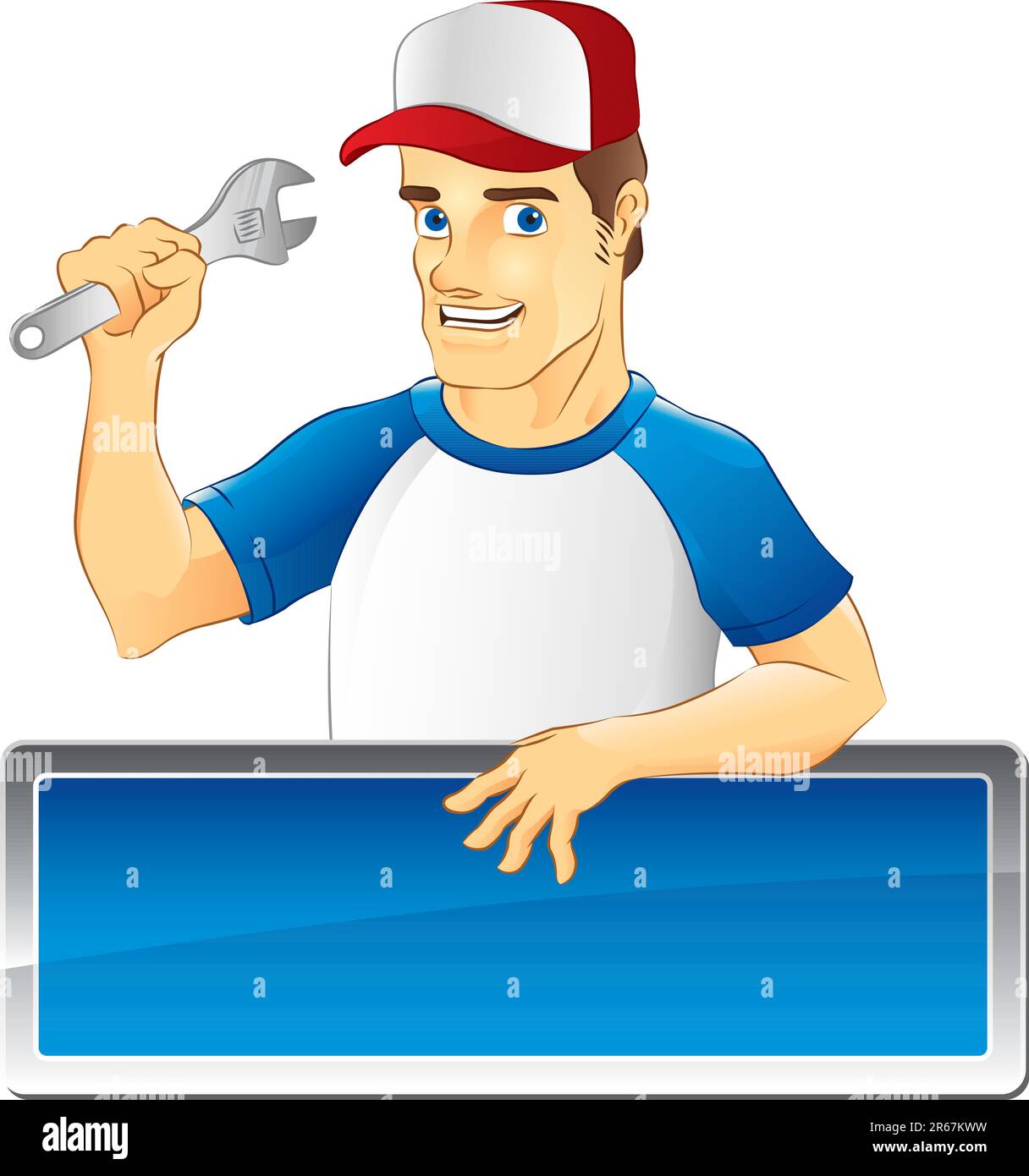 Red shirt and hat Stock Vector Images - Alamy