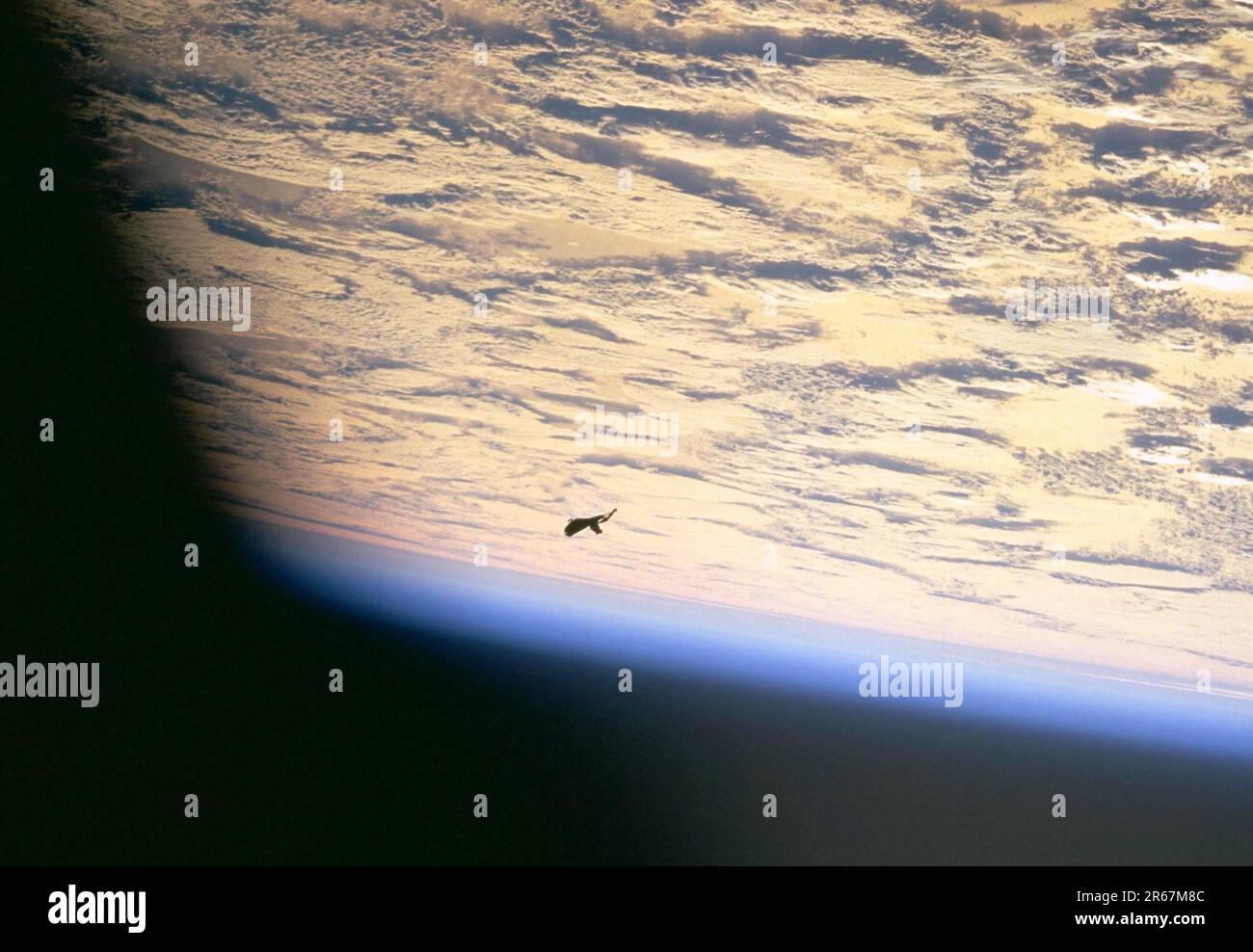Space debris as seen from the ISS Stock Photo - Alamy