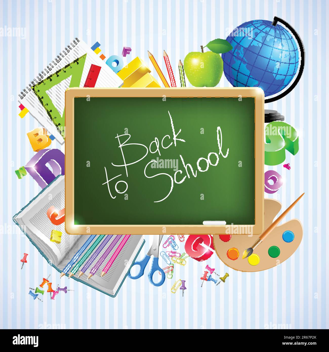 back to school vector background Stock Vector Image & Art - Alamy
