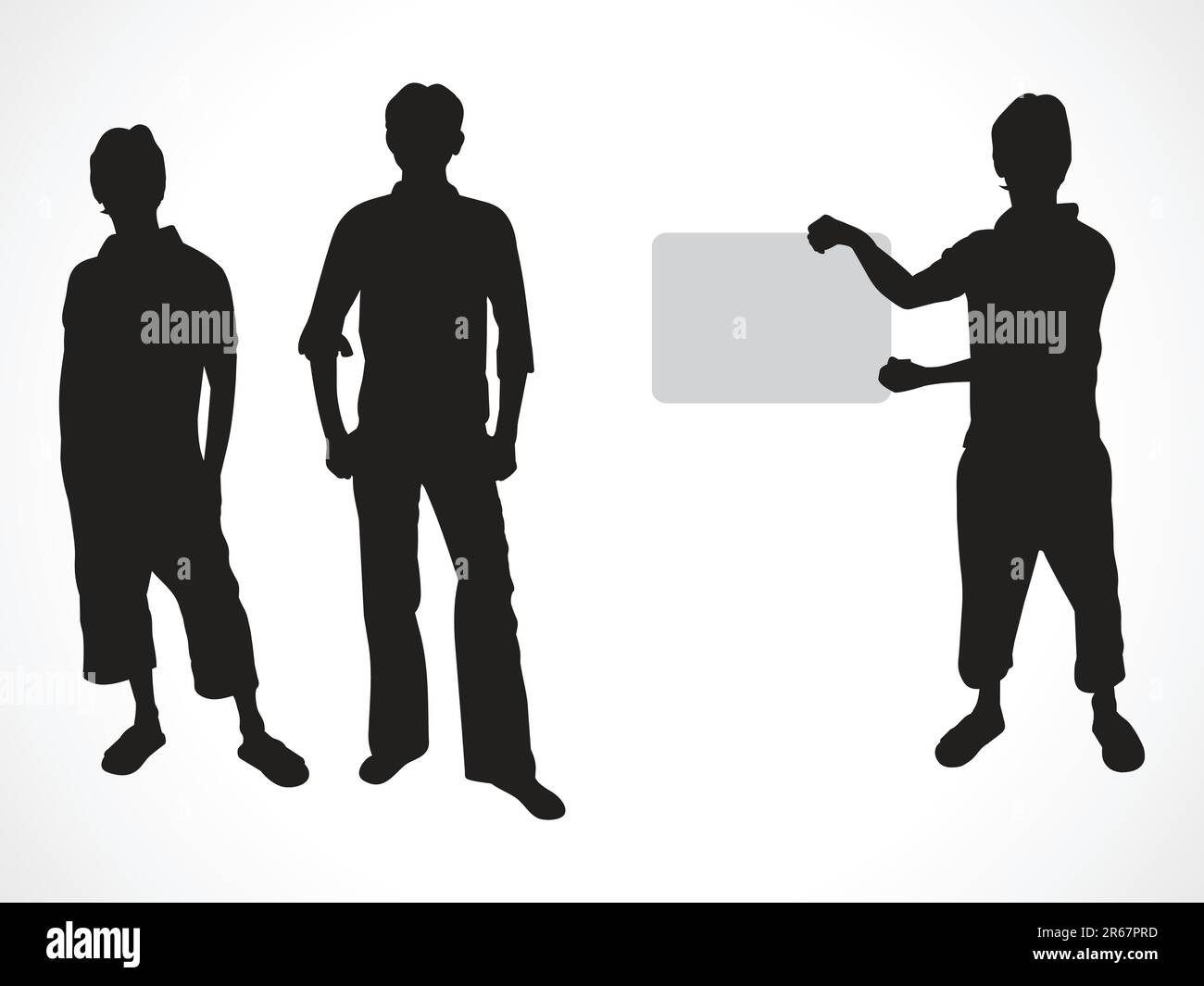 abstract silhouette set vector illustration Stock Vector Image & Art ...