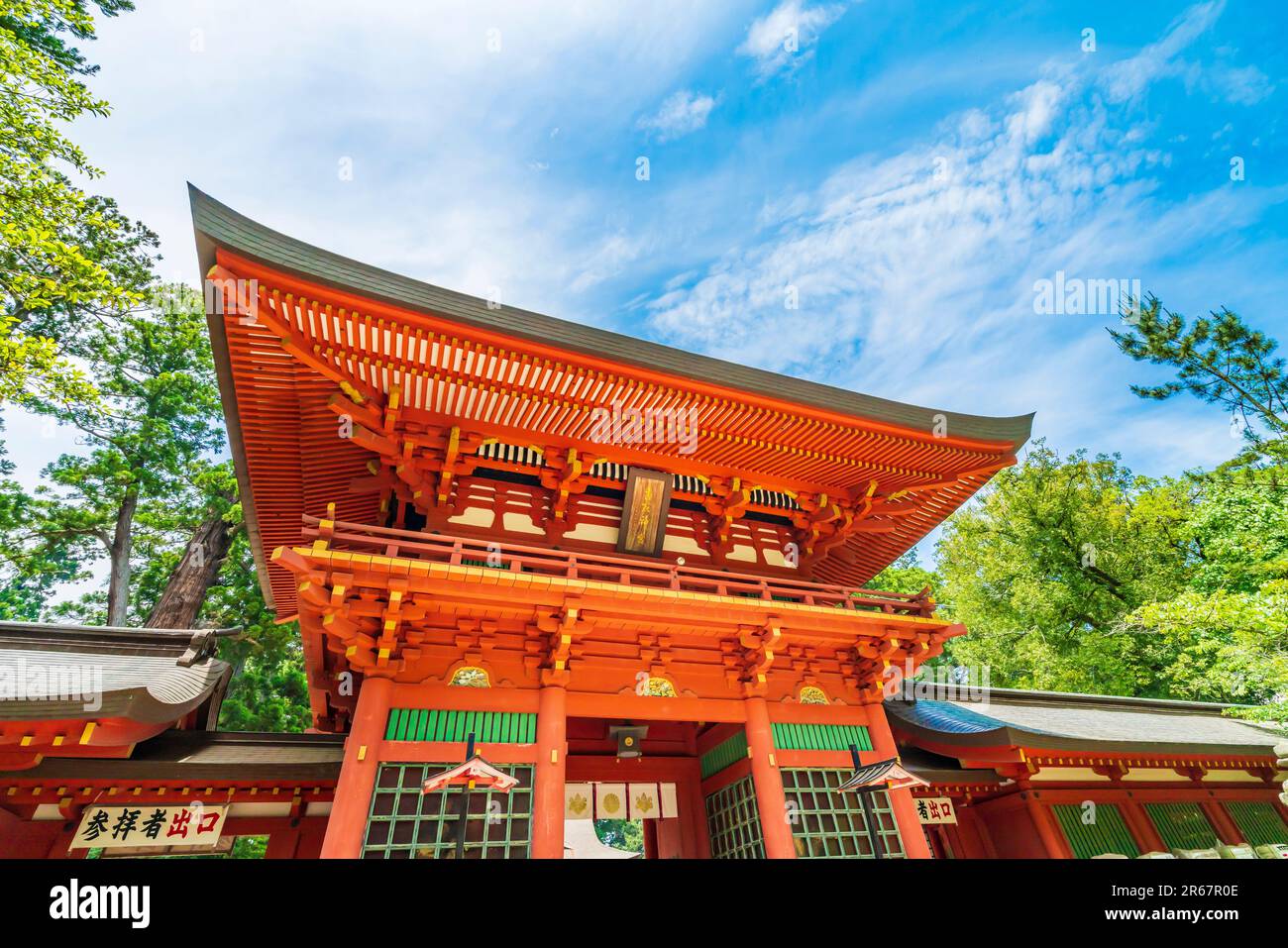 Katori Jingu Shrine in fresh green Stock Photo - Alamy